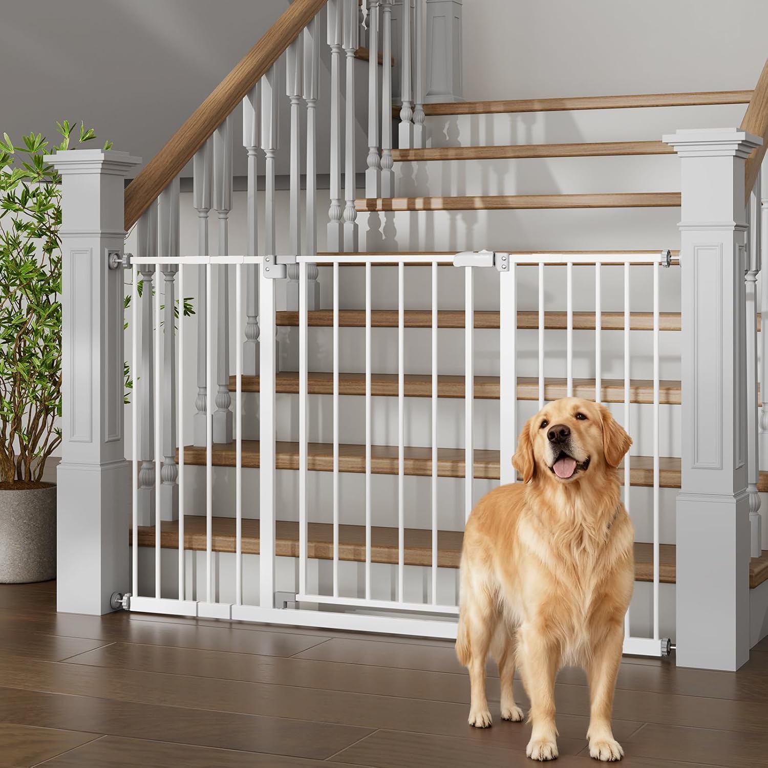 Amazon.com: InnoTruth 29.5–49.75" Extra Wide Baby Gate for Stairs, 30 ...