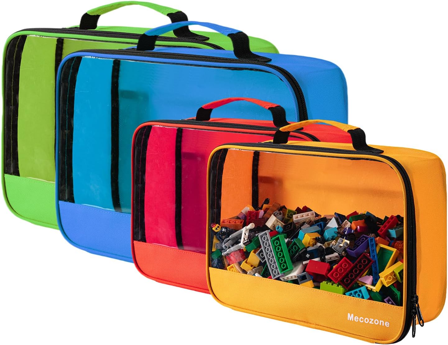 Amazon.com: 4 PCS Toys Storage Bag, Classic Bricks Building Set Storage Bag, Travel Case for ...