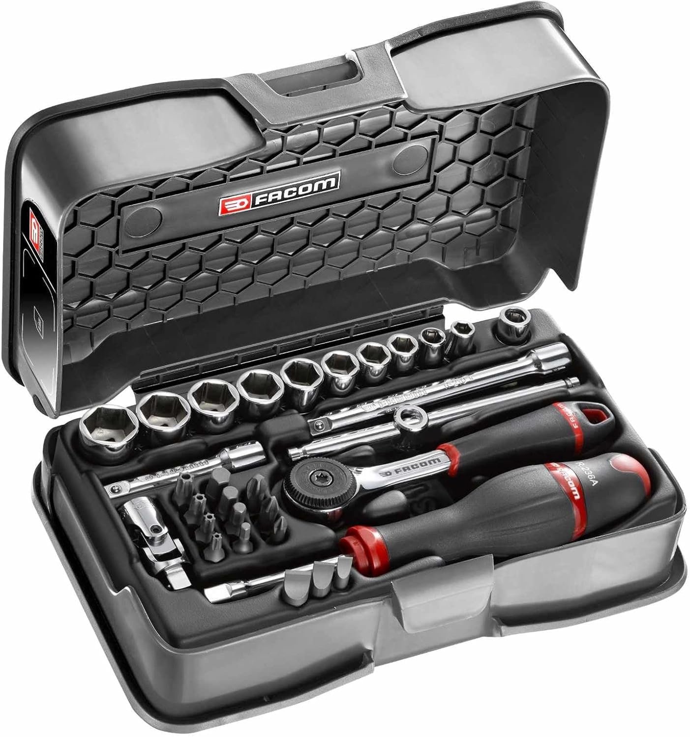 Amazon.com: FACOM R.161-5P6 Set of Sockets/Bits, Black, 31 Pieces ...