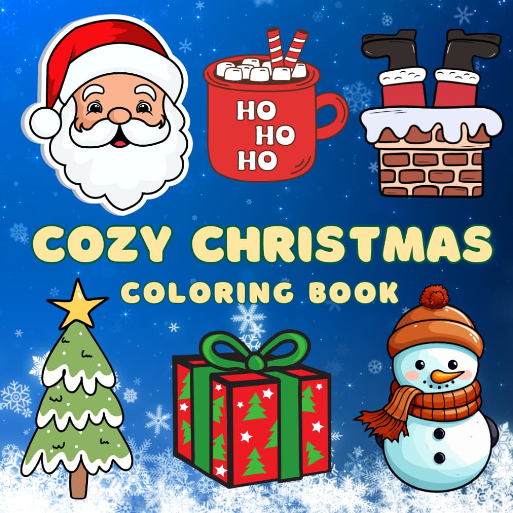 Amazon.com: Cozy Christmas: Coloring Book For Adults And Kids ...