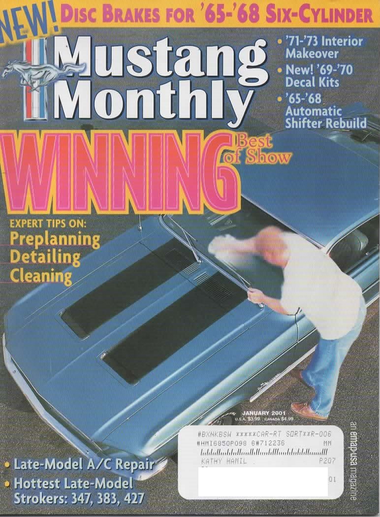 Mustang Monthly Magazine, January 2001 (Vol 24, No 1) 1968 1/2 Cobra ...