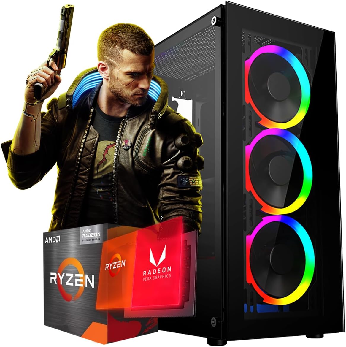 PC GAMER AMD RYZEN 7 8700G| 32GB RAM| NVME 1TB| B650M AM5| GABINETE ...