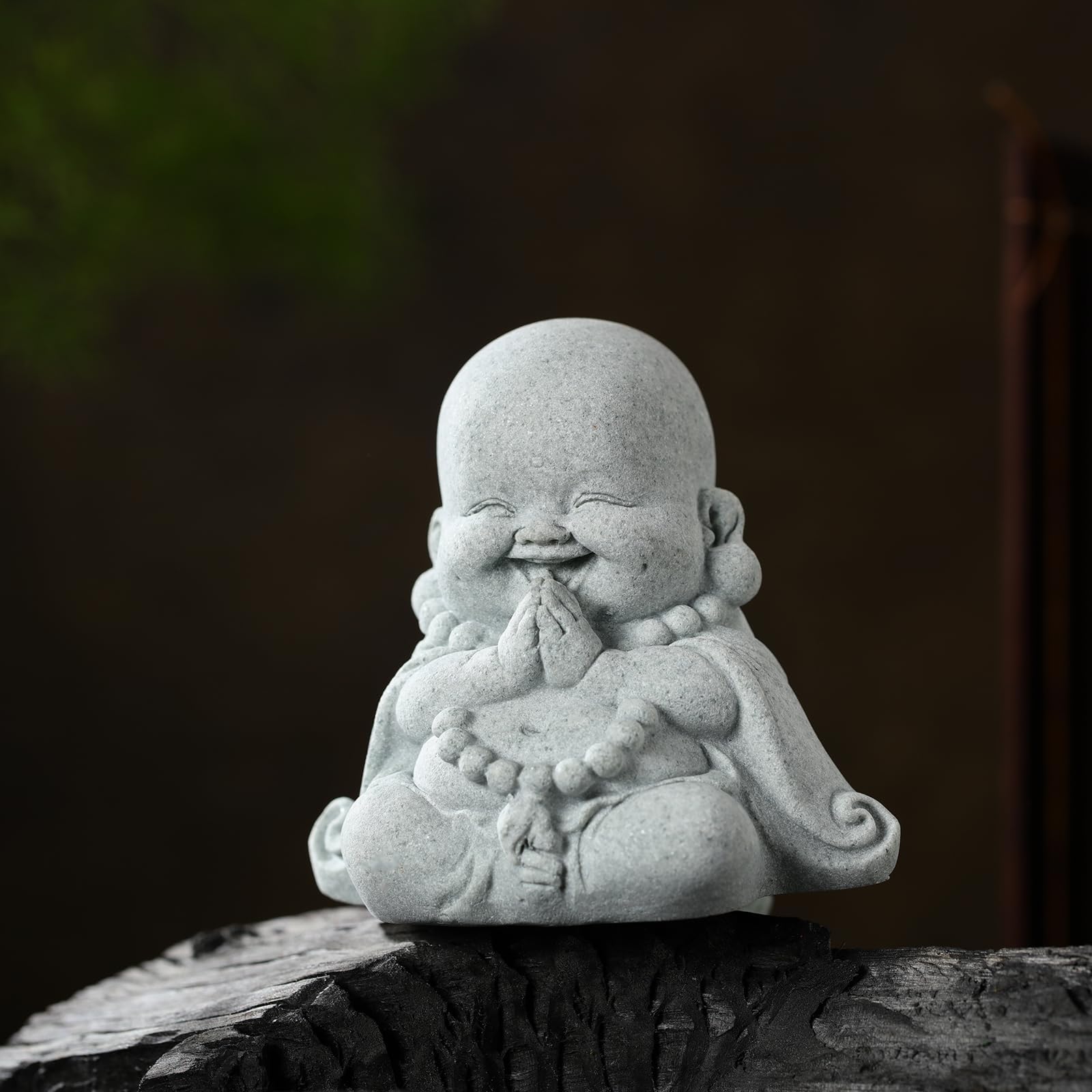 Amazon.com : Hi-Line Gift Ltd Happy Sitting Buddha Statue, 165-Inch ...