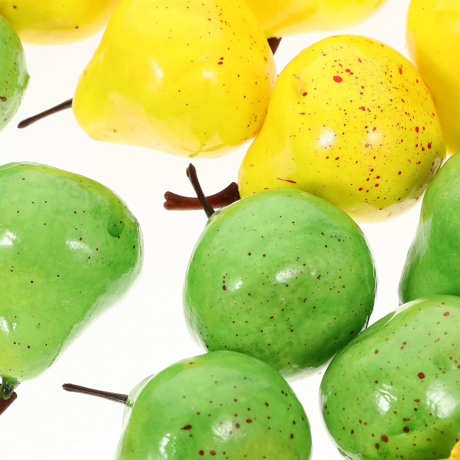 Yardwe Mini peras artificiales de fruta, 40 piezas, mini peras ...