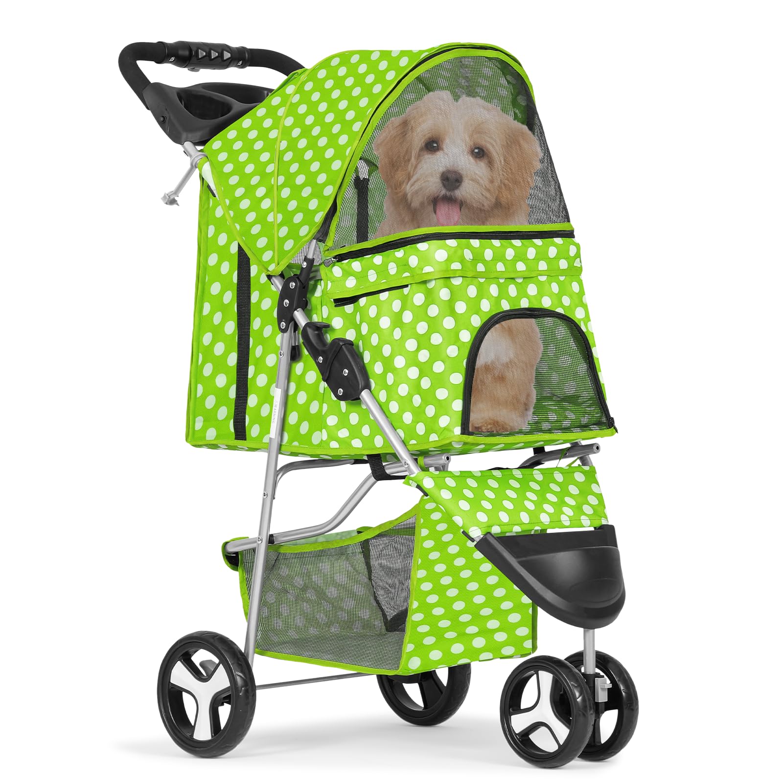 Amazon.com: MoNiBloom 3 Wheels Pet Dog Cat Stroller for Small Medium ...