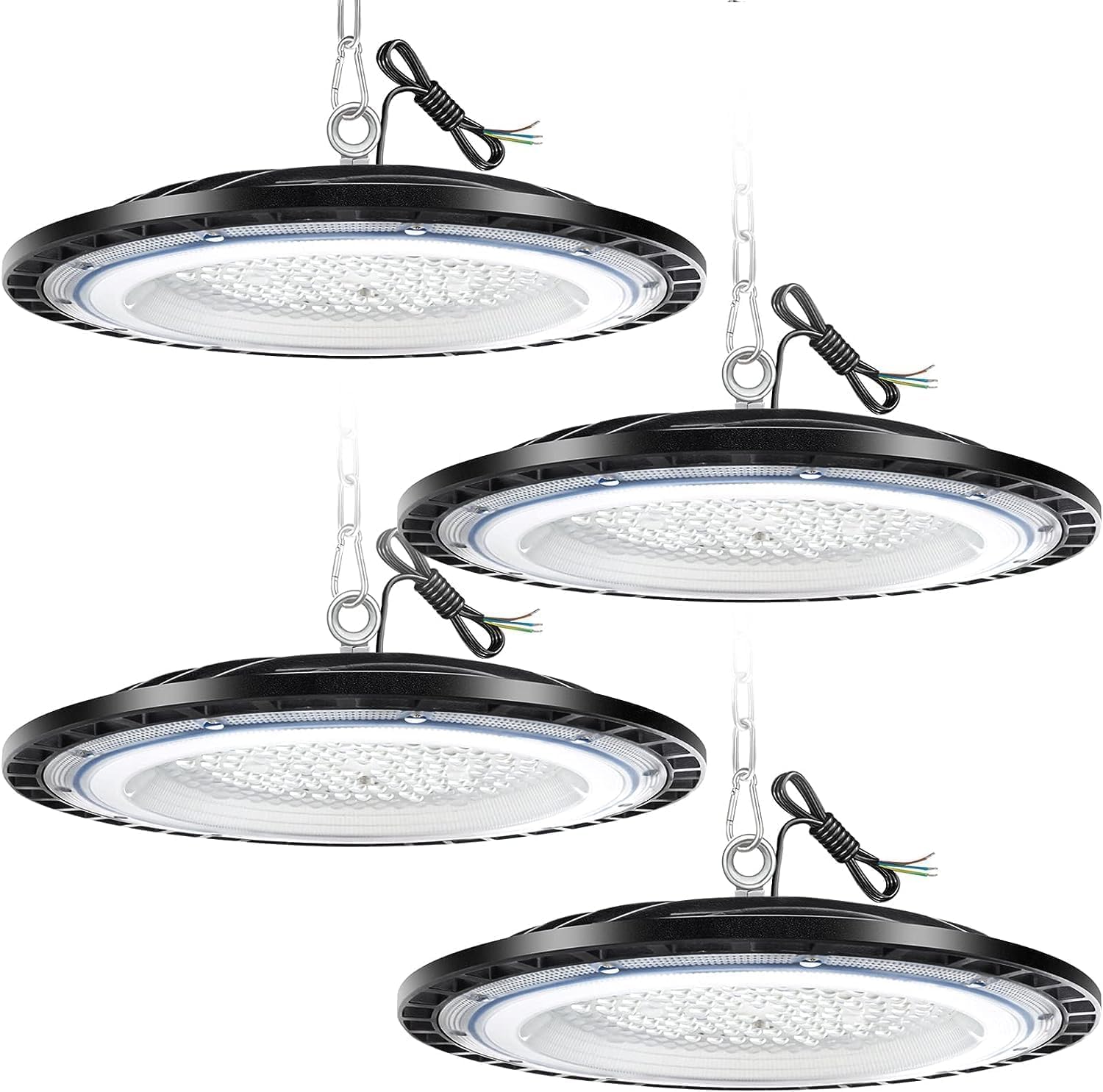 LED High Bay Light, 150W High Bay LED Shop Light with 1M Chain and Iron ...