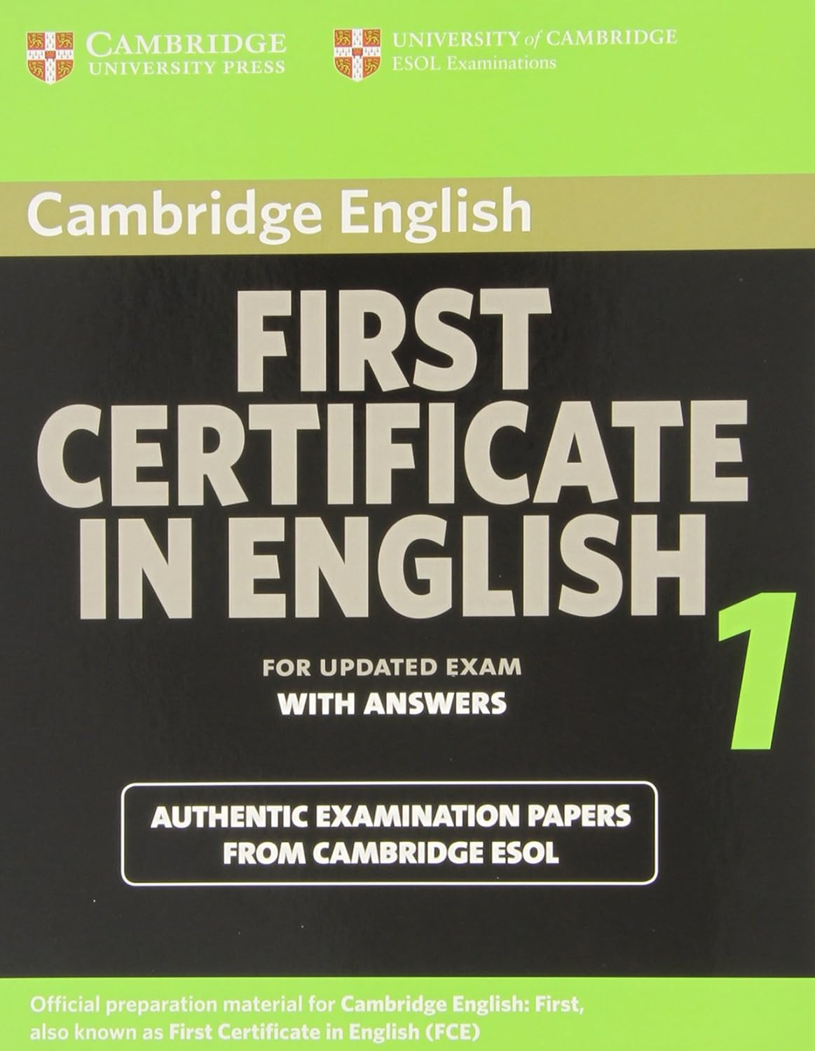 Amazon.com: Cambridge First Certificate in English 1: With Answers (FCE ...