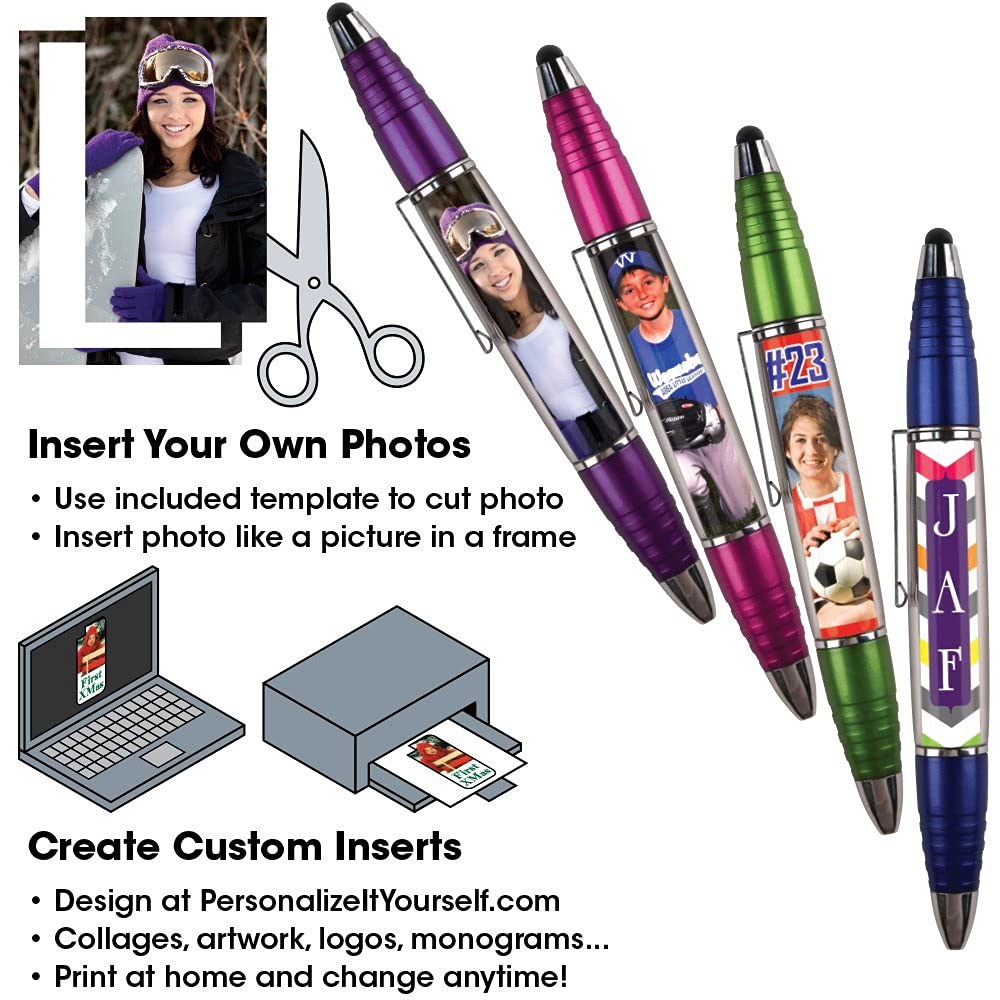 Snapklik.com : PixStylus 2 In 1 Personalized Pen And Stylus Combo