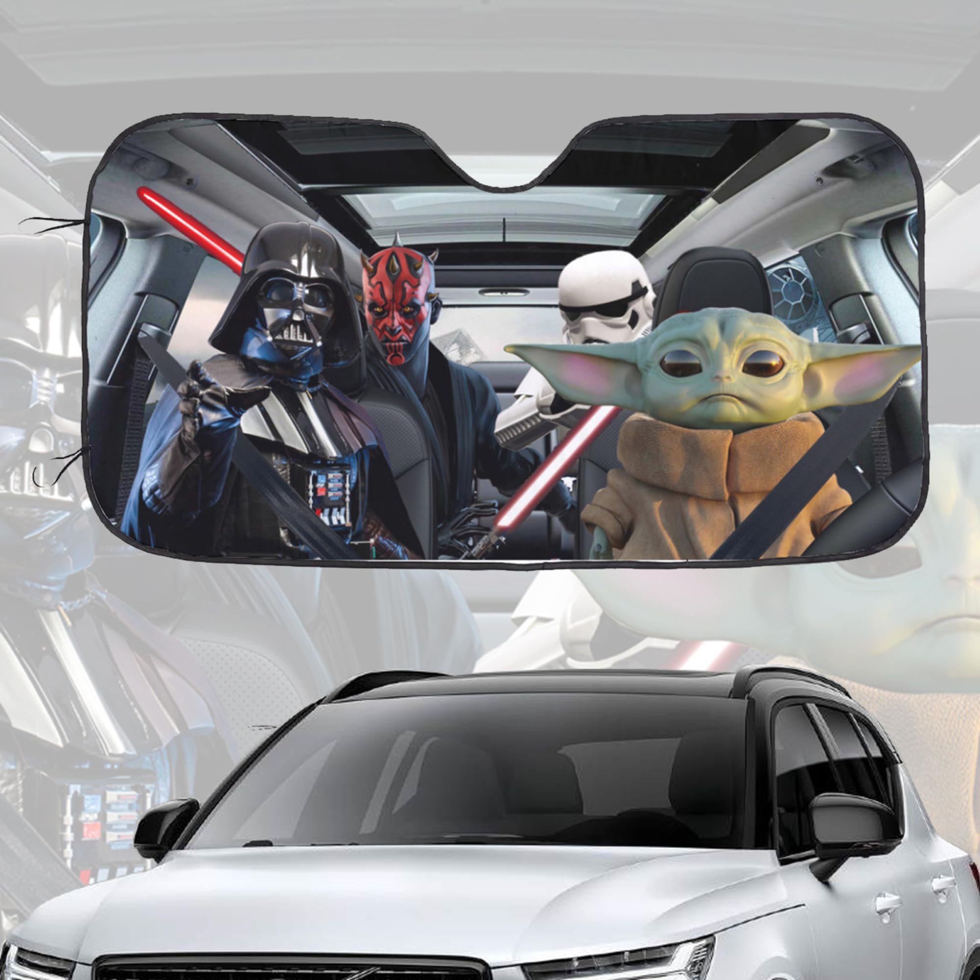 Amazon.com: vinacsick Anime Characters Cartoon Funny Windshield Sun ...