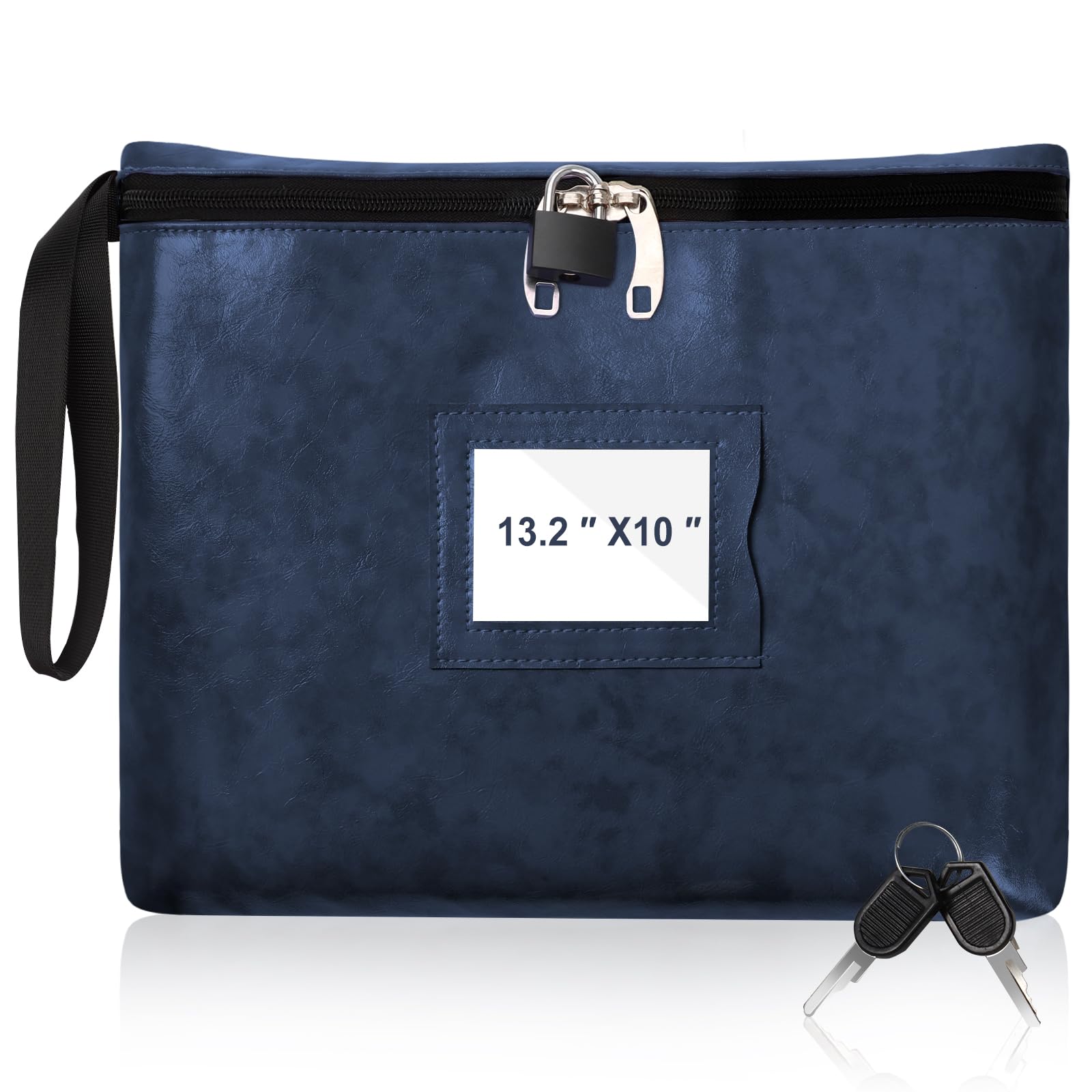 Amazon.com: Notary Bag with Lock 13.2 * 10 Inches Purple Leather Notary ...