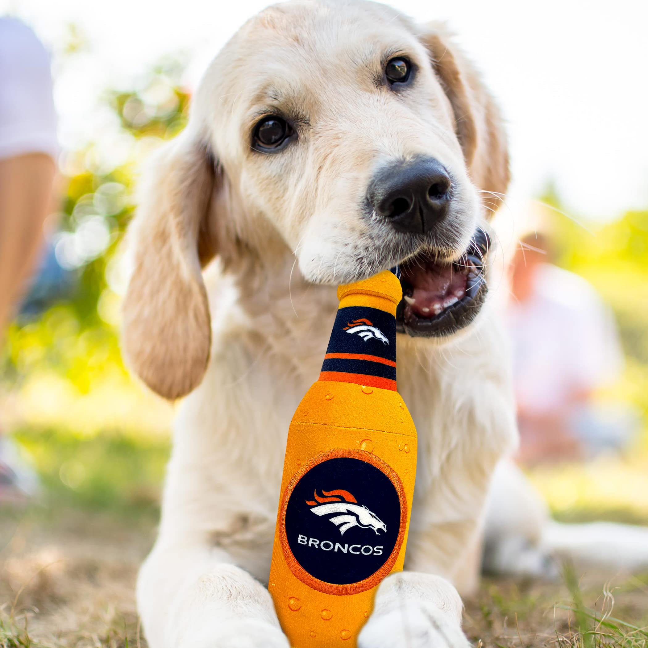 Snapklik.com : Pets First NFL Denver Broncos Beer Bottle Plush Dog ...