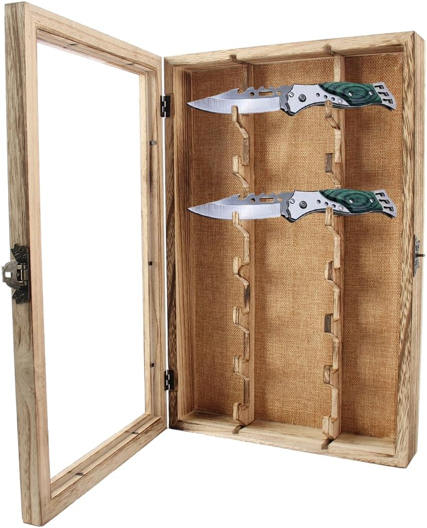 Amazon.com - LITAITAI 11x16 Wooden & Acrylic Knife Display Case - Wall ...