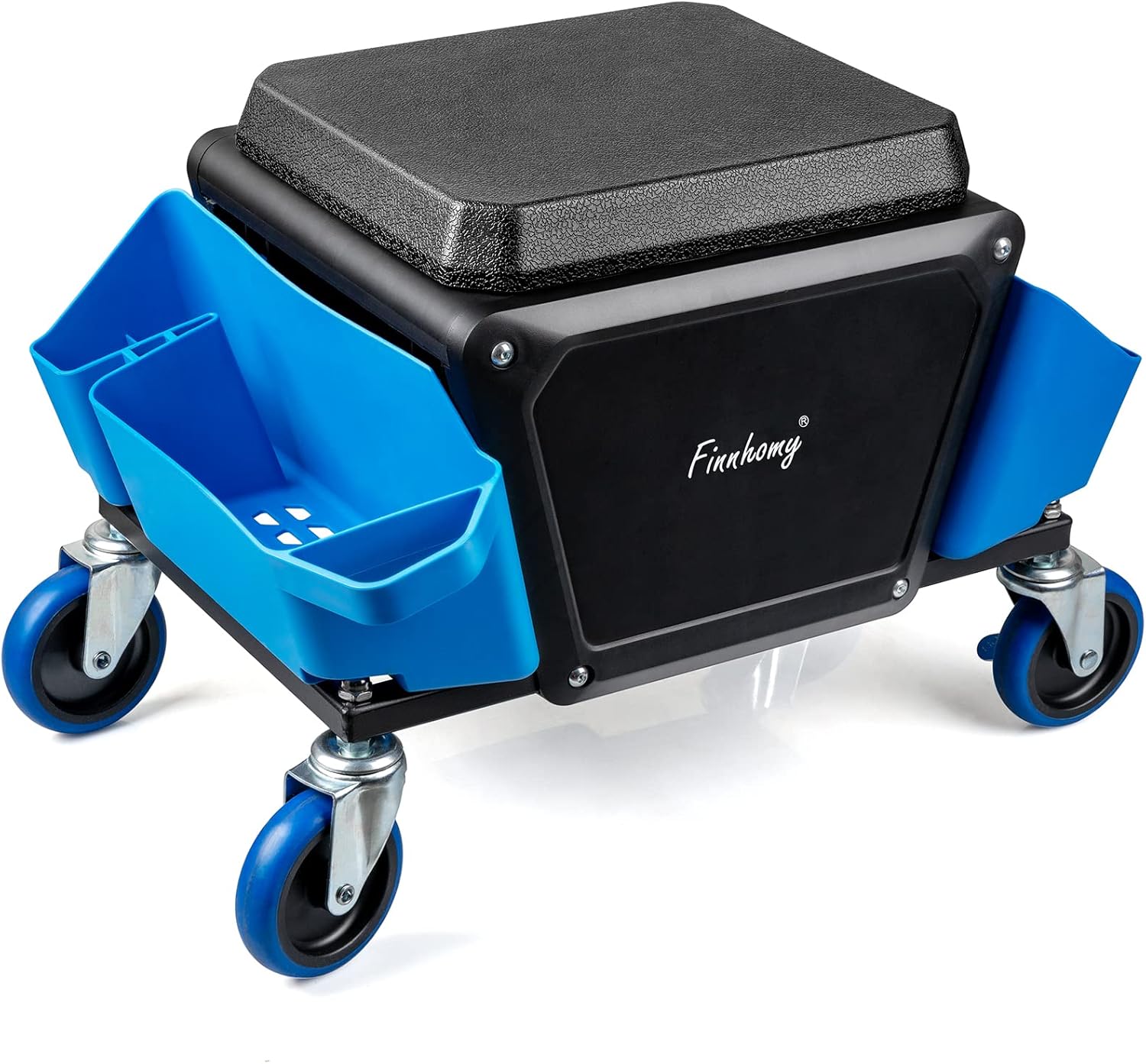 Finnhomy Robuster Mechaniker-Hocker mit 150 kg Tragfähigkeit ...