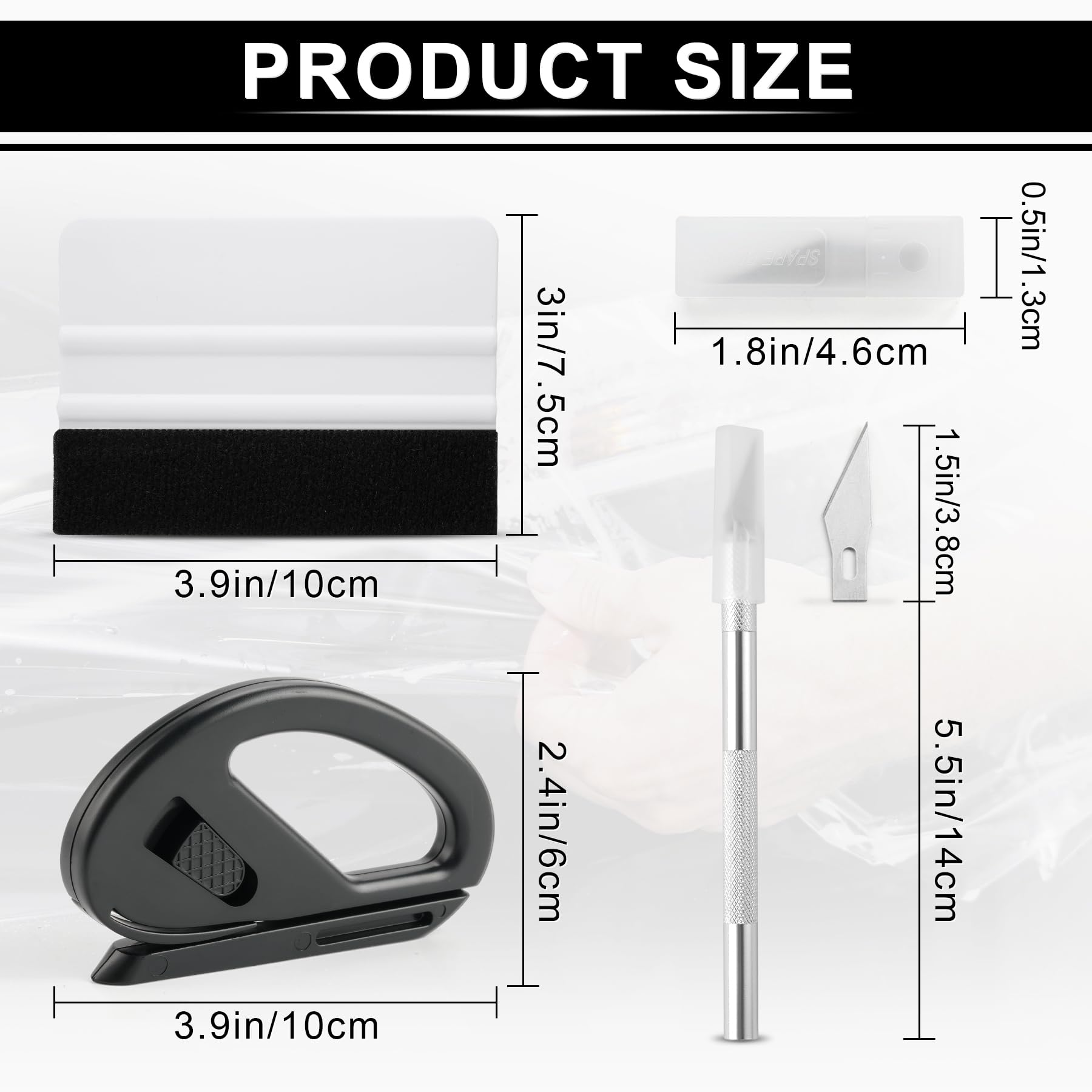 Snapklik.com : SINGARO Car Window Film Kit, 5PCS Car Glass Protective ...