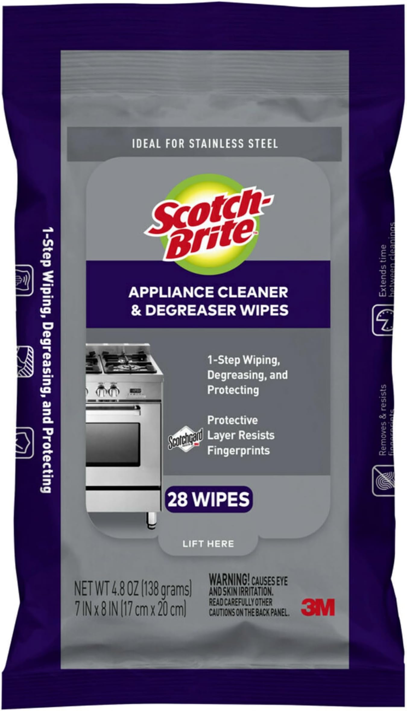 Amazon.com: Scotch-Brite™ Appliance Cleaner & Degreaser Wipes 954-MAW ...