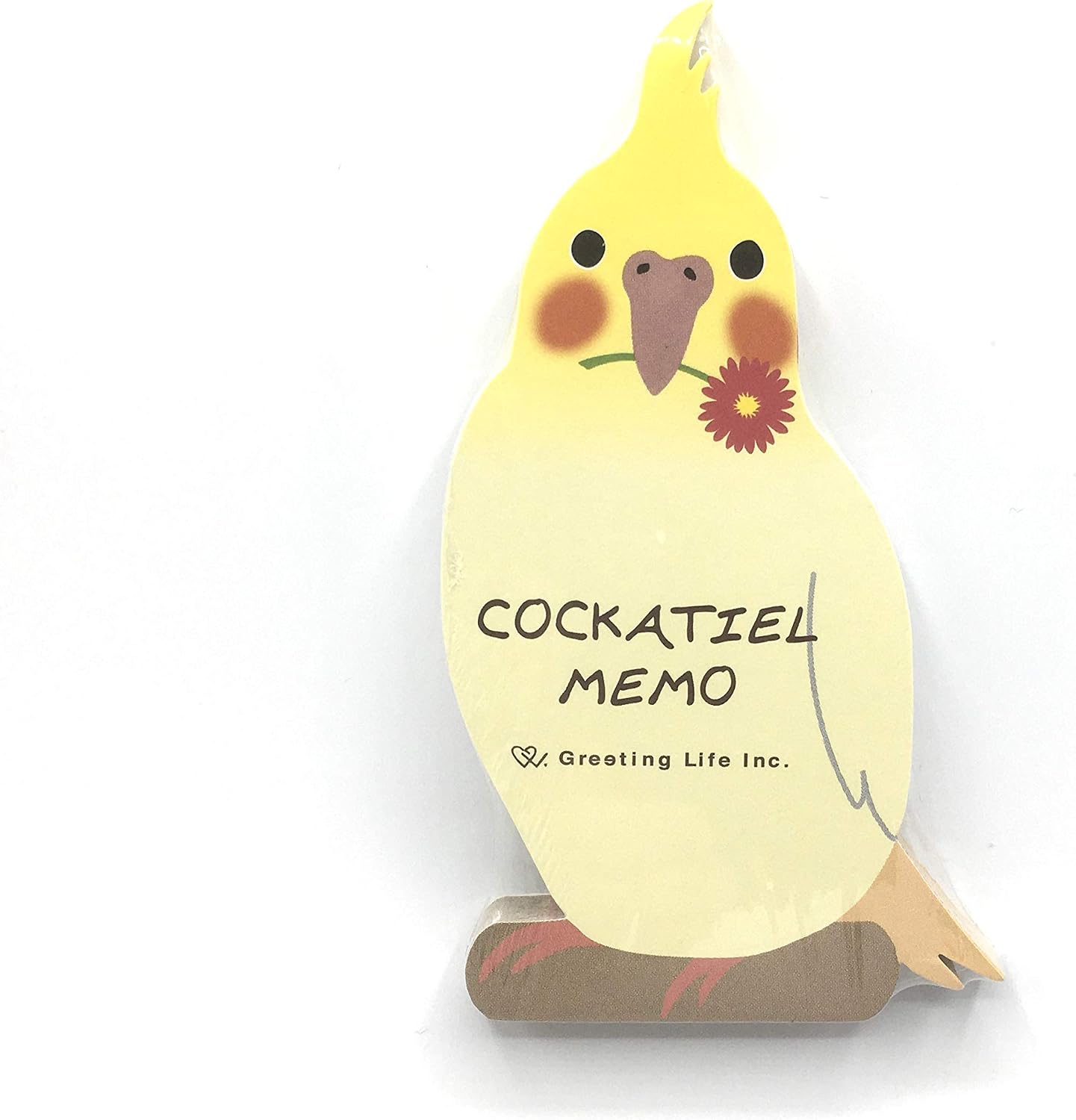 Amazon.com: Cockatiel Die-cut Memo Pad 2.4"x5.25" 90 Sheets : Office ...