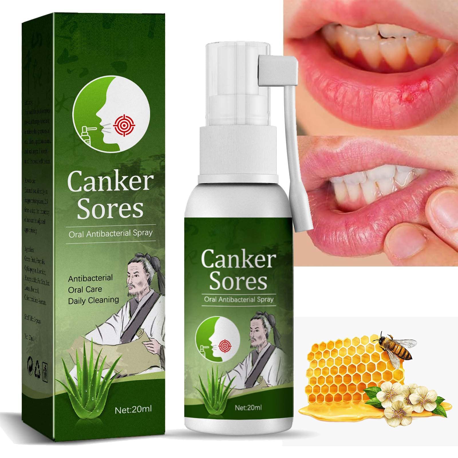 Buy Mouth Ulcer Gel for Adults, Mouth Ulcers Spray, Canker Sore , Fast ...
