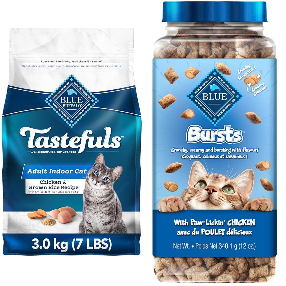 Blue Buffalo Indoor Health Natural Adult Dry Cat Food, Chicken and ...