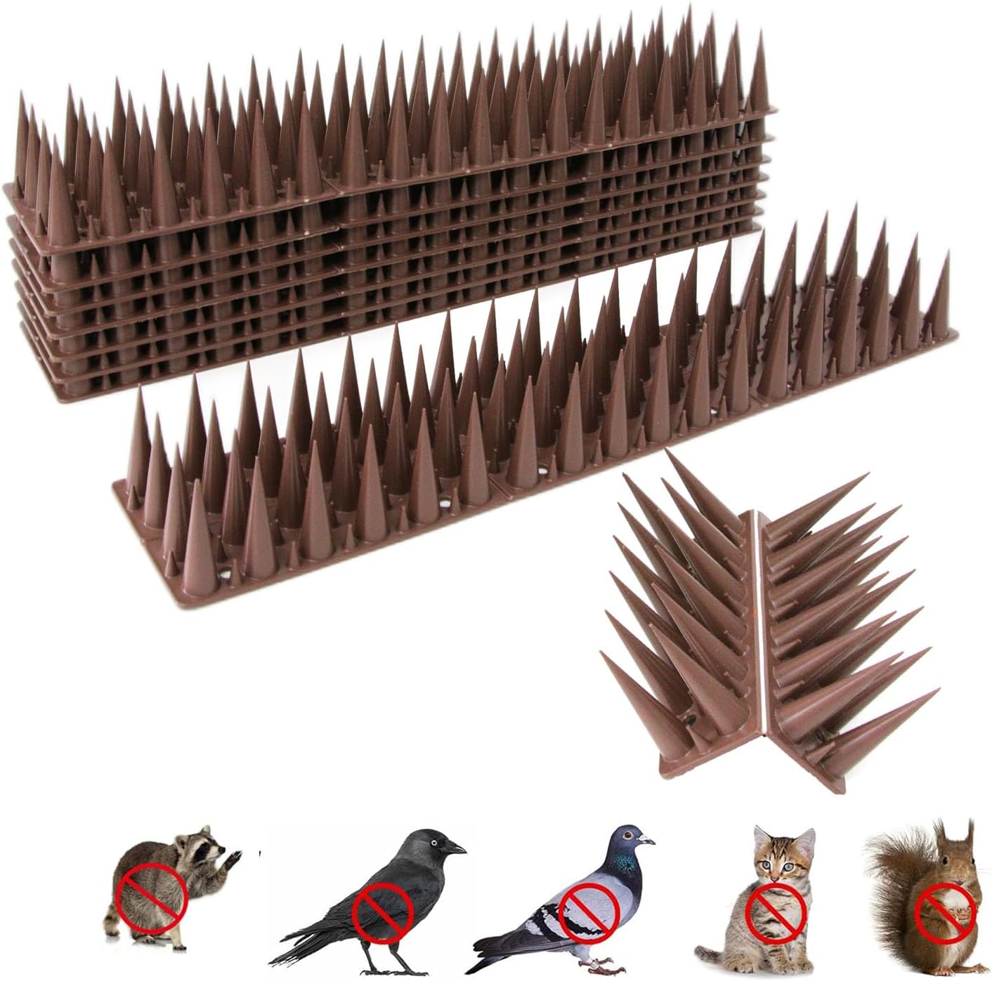 Amazon.com : MeiZhongKai Bird Spikes, 10Packs 9.84 Ft Bird Deterrent ...