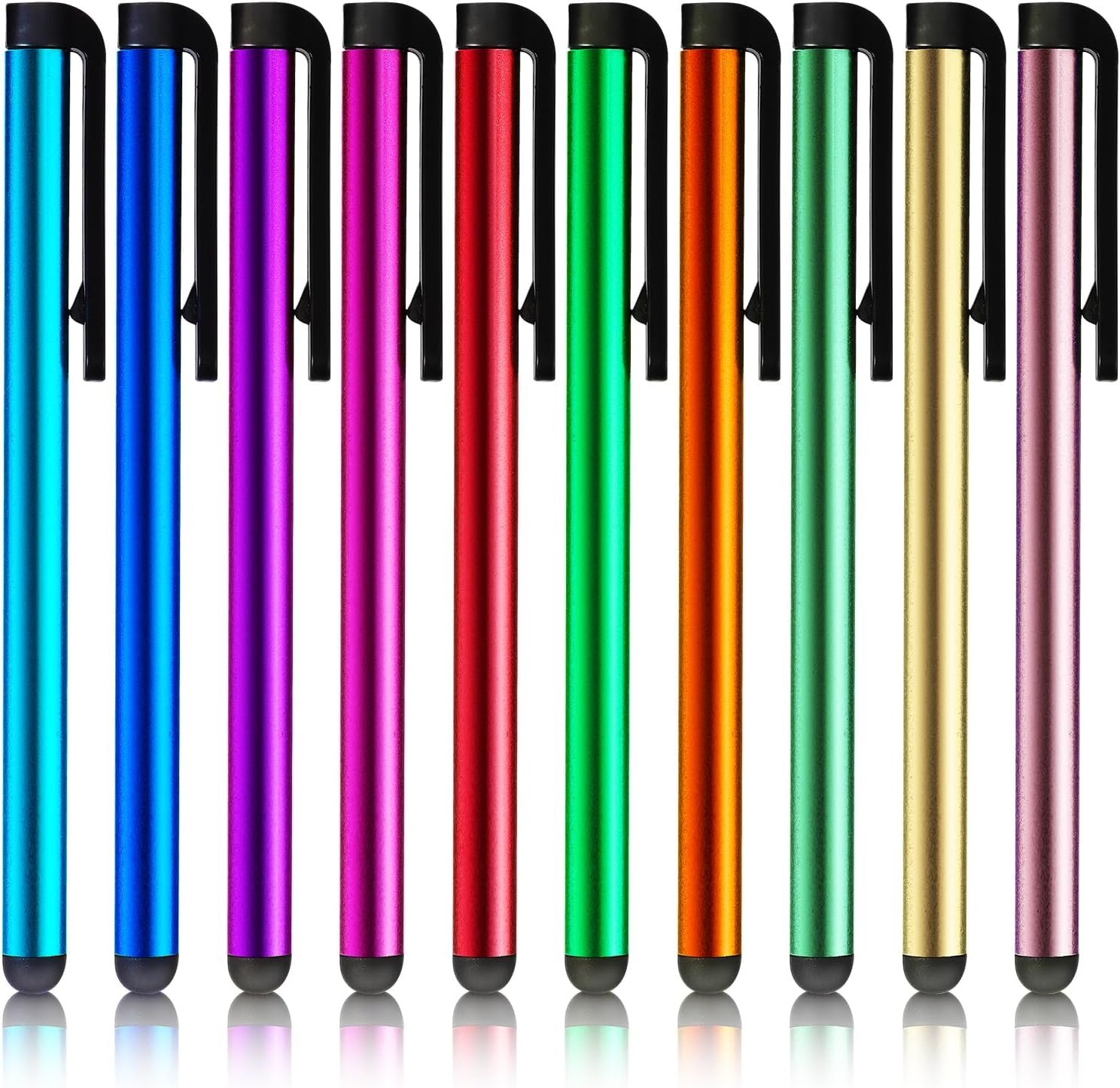 Amazon.com: JIEYAO 10 Pcs Stylus Pens for Touchscreens, Thin Rubber Tip ...