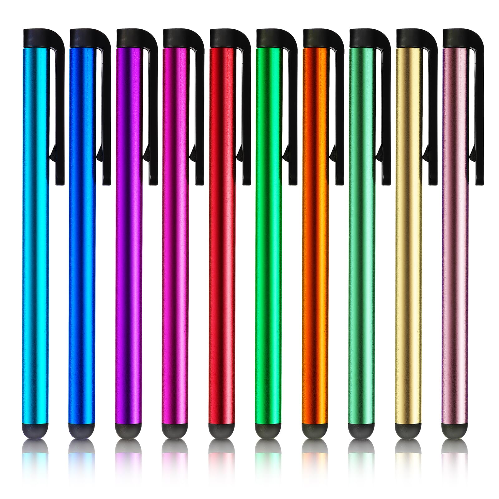 Amazon.com: JIEYAO 10 Pcs Stylus Pens for Touchscreens, Thin Rubber Tip ...