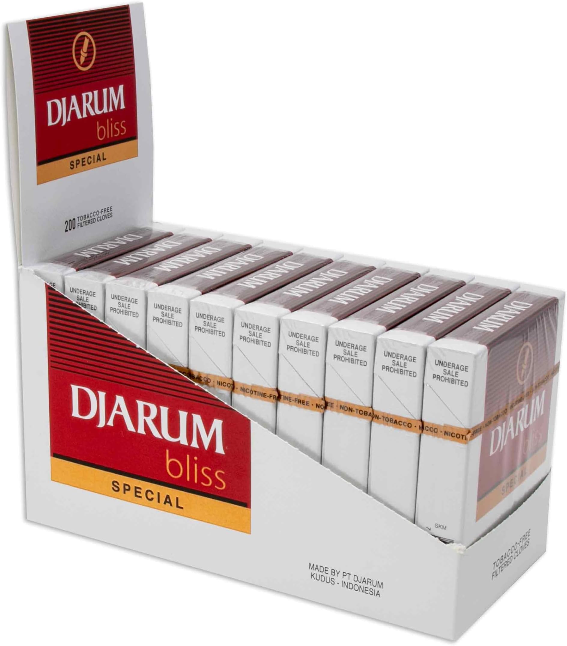 Amazon.com: Djarum Special Bliss Tobacco & Nicotine Free Clove Filtered ...