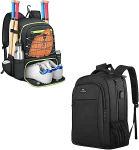 Amazon.com: MATEIN Baseball Bat Bag for 4 Bats with Ball Pocket, 15.6 ...