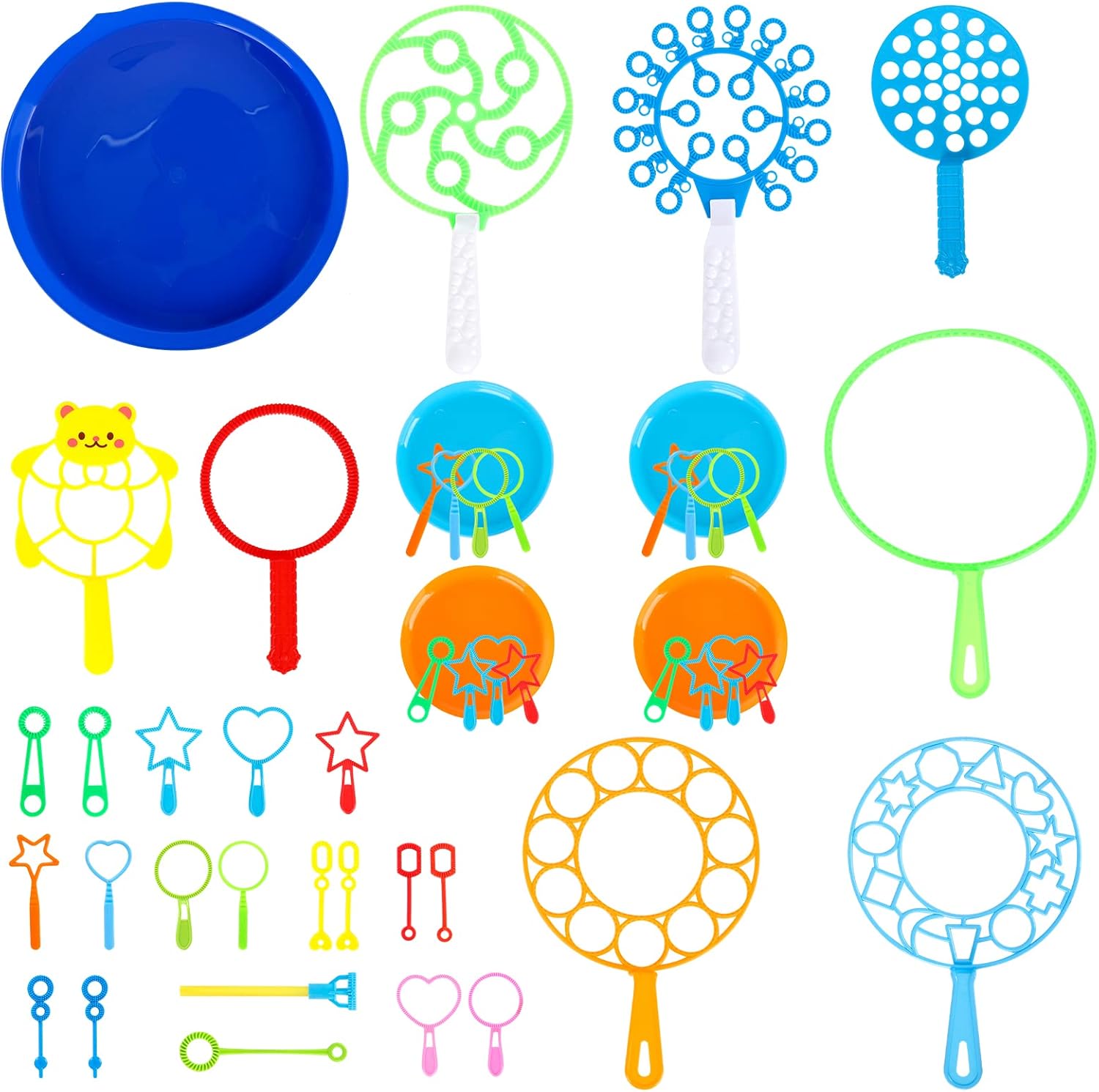 Bubble Wands Toy,31 Pcs Bubble Wands Set for Kids Big Bubble Wands ...