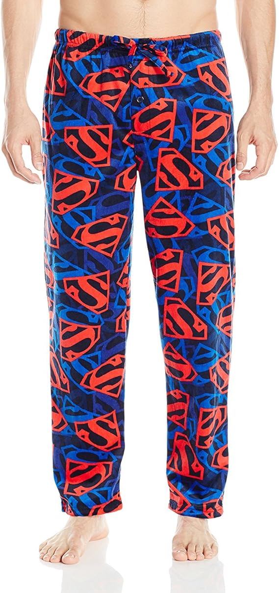 Amazon.com: DC Comics Men's Superman Fleece Pants, Blue, XL : Clothing ...