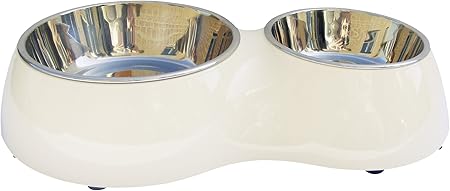 Pet Supplies : Dogit Stainless Steel Raised Dog Bowls with Plastic ...
