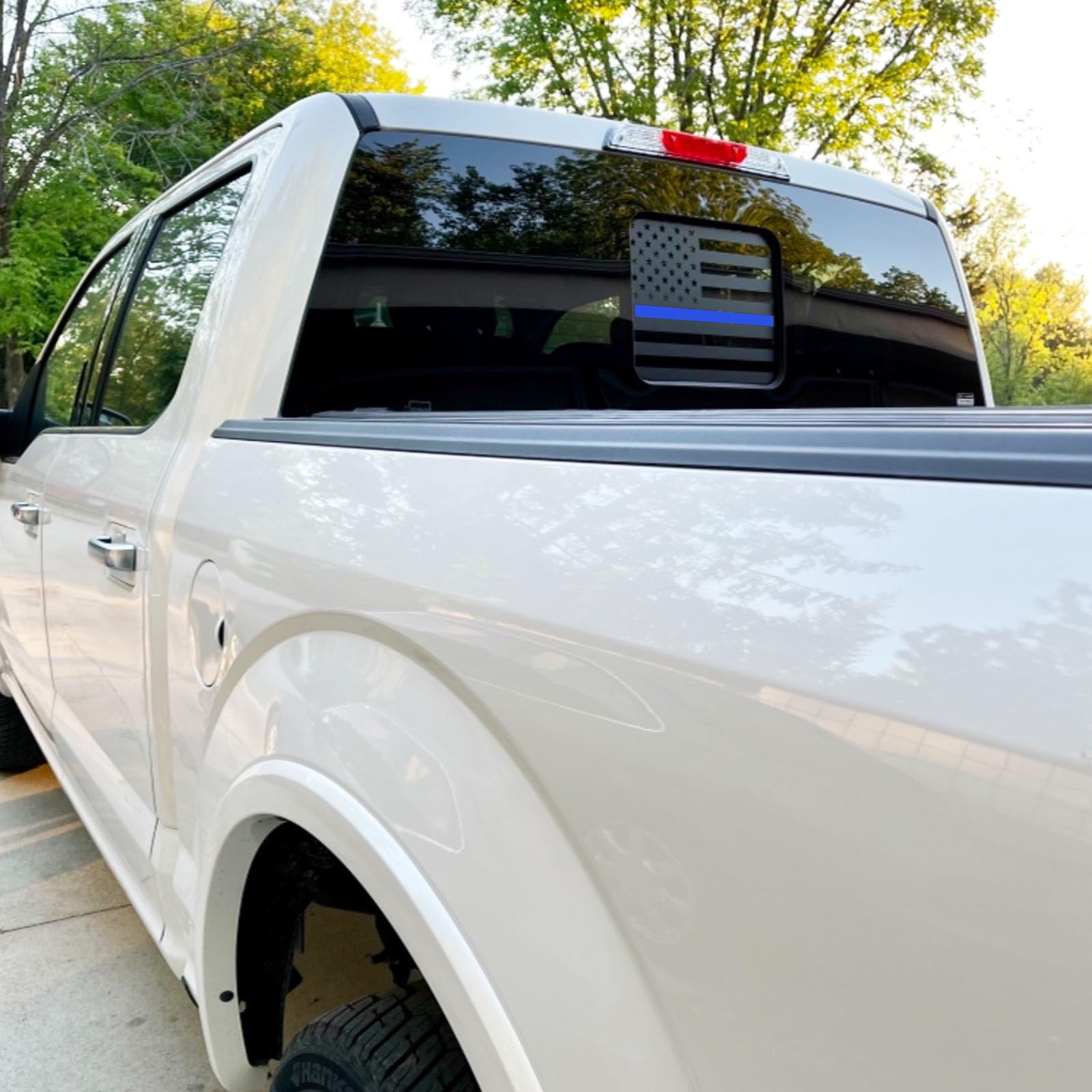 Snapklik.com : Zxiaochun Rear Middle Window American Flag Decal For ...