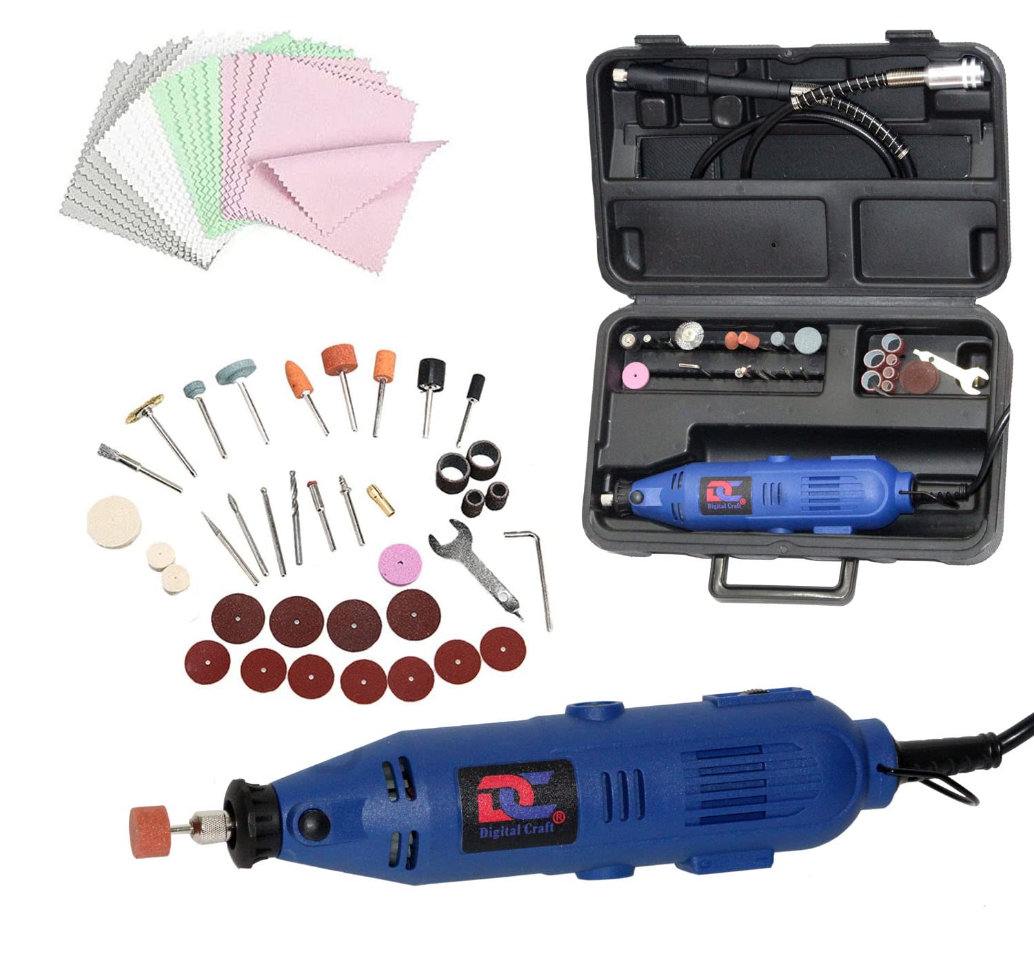 Digital Craft Electric Rotary Tool Die Grinder with Flexible Shaft ...
