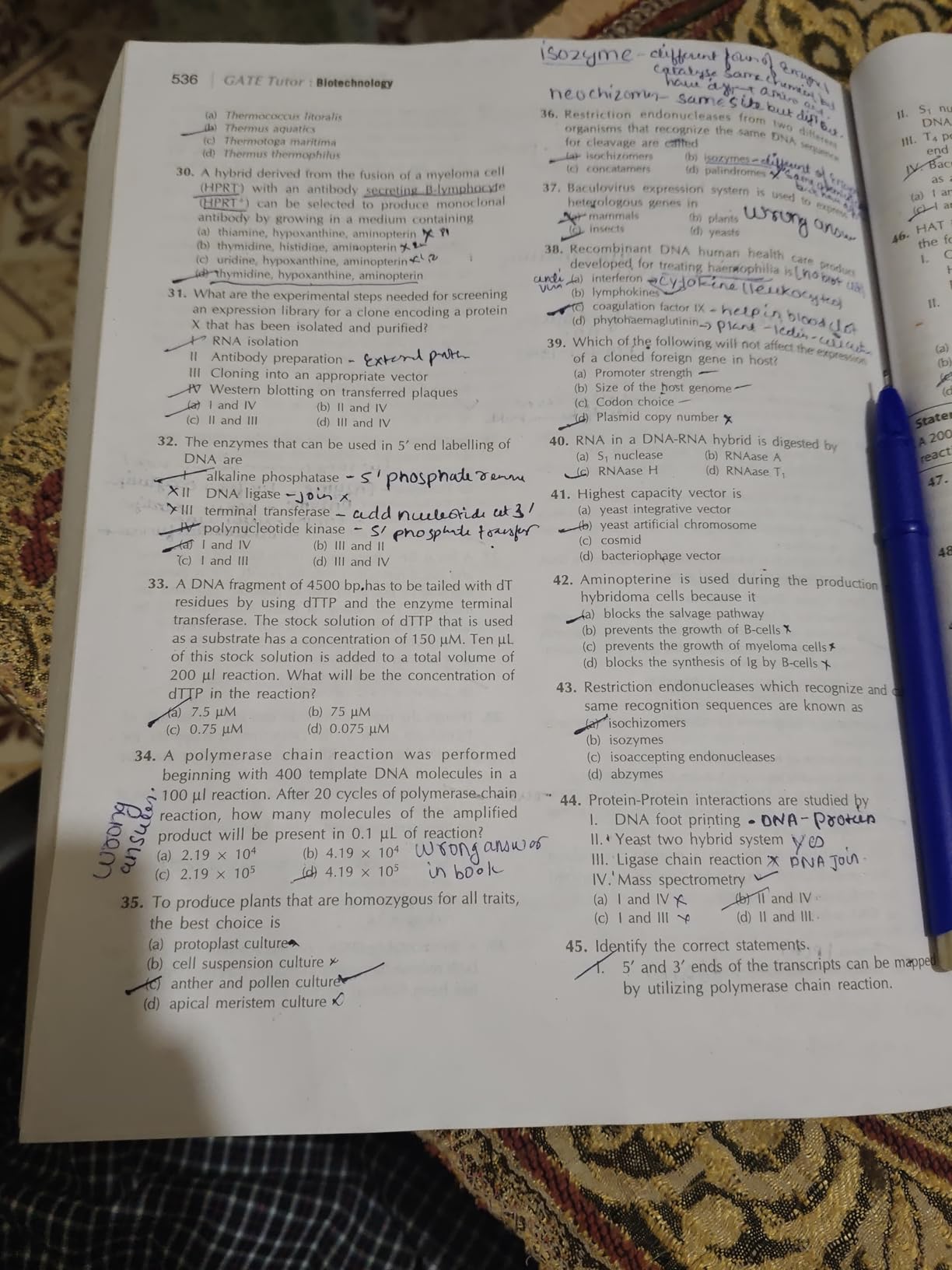 Buy Arihant GATE TUTOR Study Guide for Biotechnology Exam 2026 | Fully ...