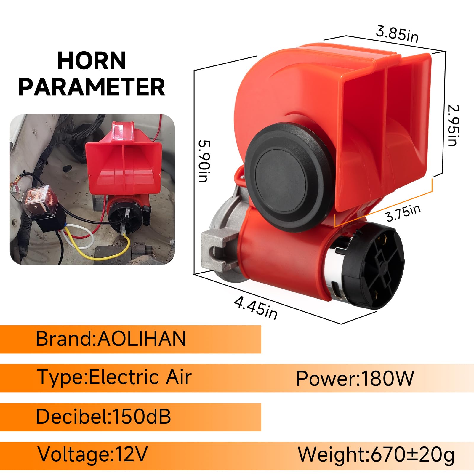 Snapklik.com : AOLIHAN Train Horns Kit For trucks,Air Horn For ...