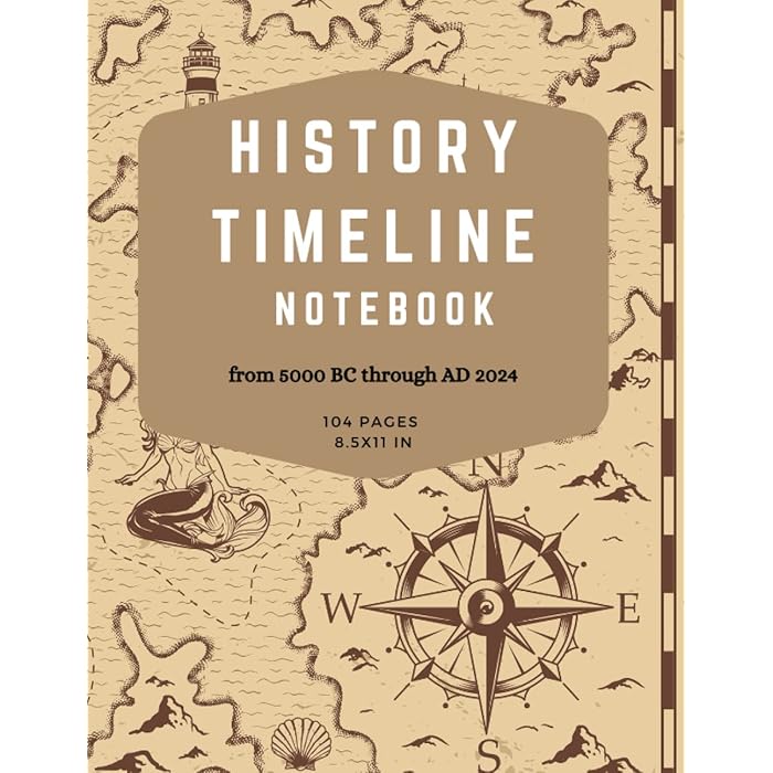 Buy History timeline Notebook: my timeline book of world history ...