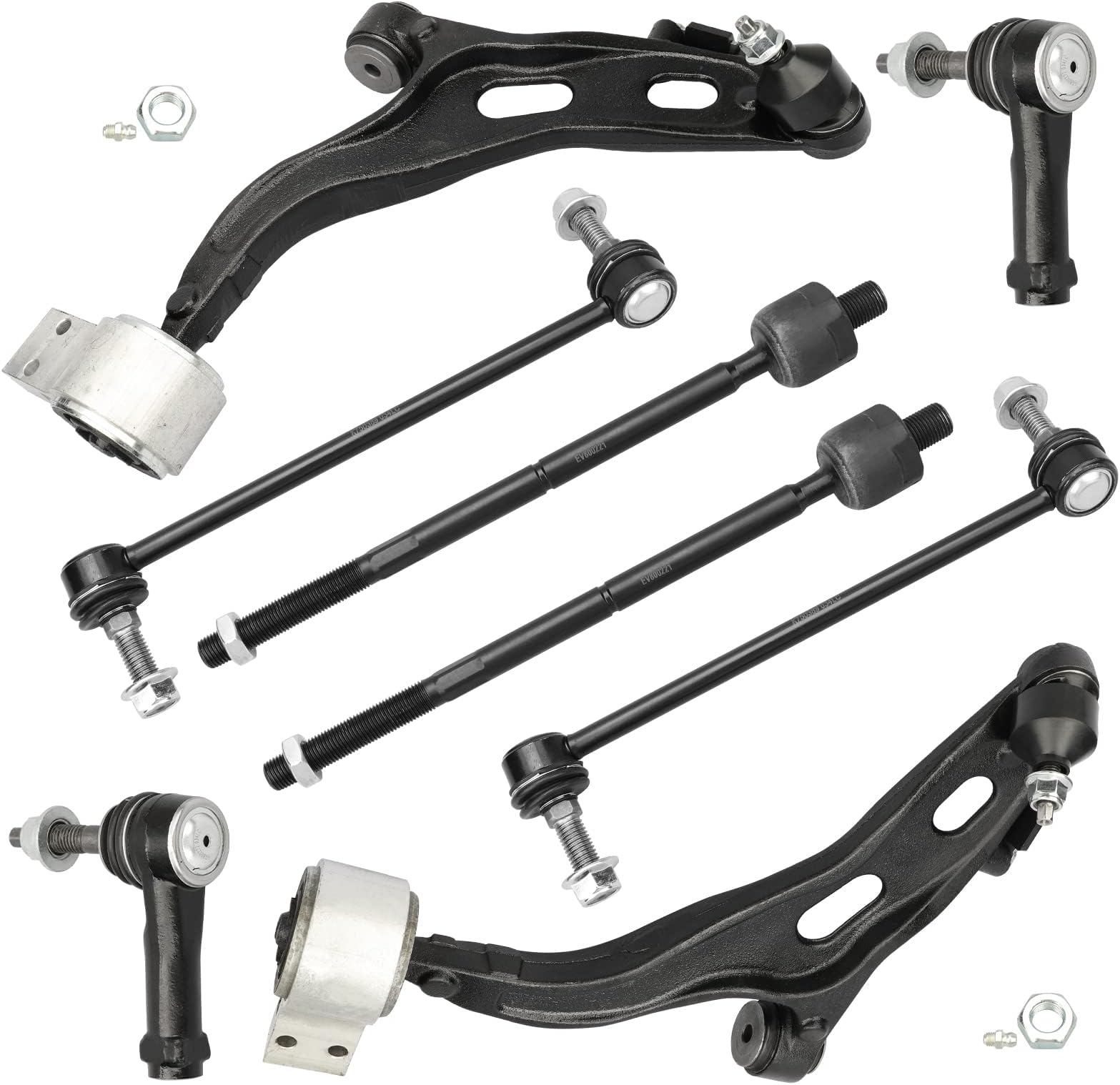 Amazon.com: 8pc Front Lower Control Arms & Ball Joints Stabilizer Sway ...