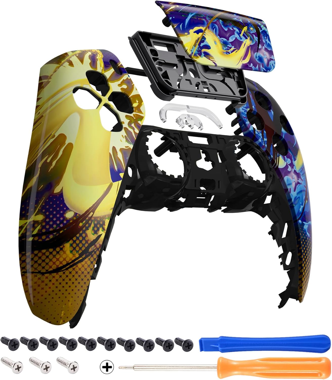 Amazon.com: eXtremeRate Splattering Fighting Front Top Shell with ...