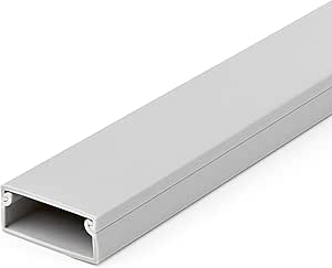 StarTech.com Solid Cable Management Raceway with Cover, 1-1/2"(38mm)W x ...