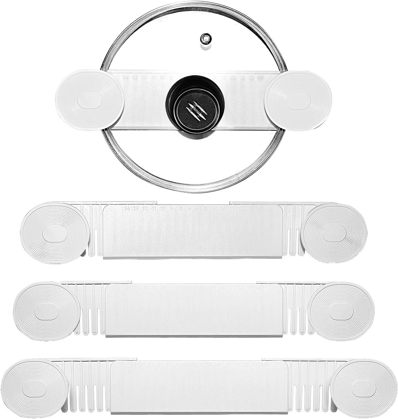 Amazon.com - Universal Pot Lid Organizer for Cabinet - Upgraded ...