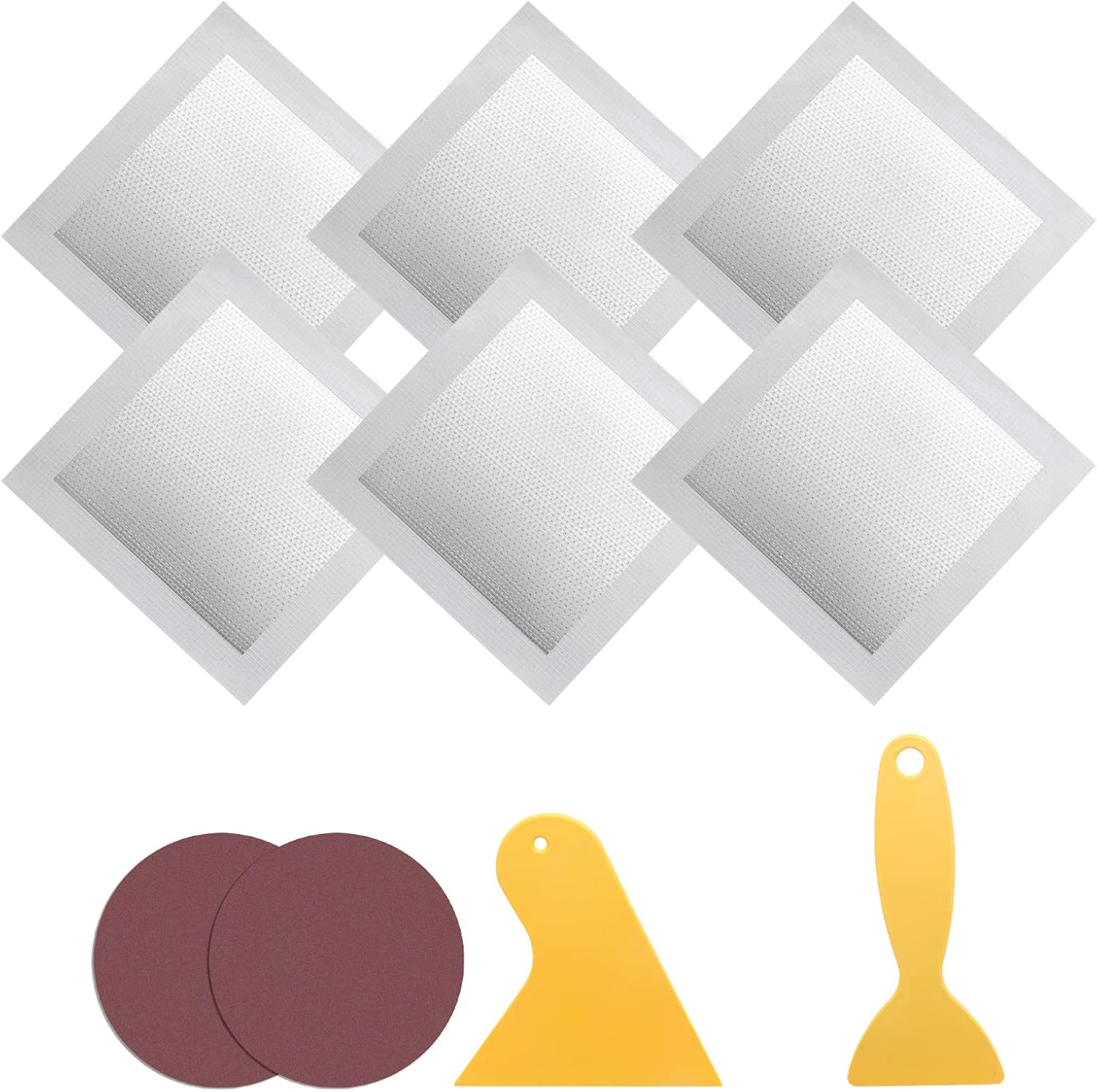 Amazon.com: Jersvimc 6Pcs Drywall Patch Repair Kit 8x8 Inch - Aluminum ...