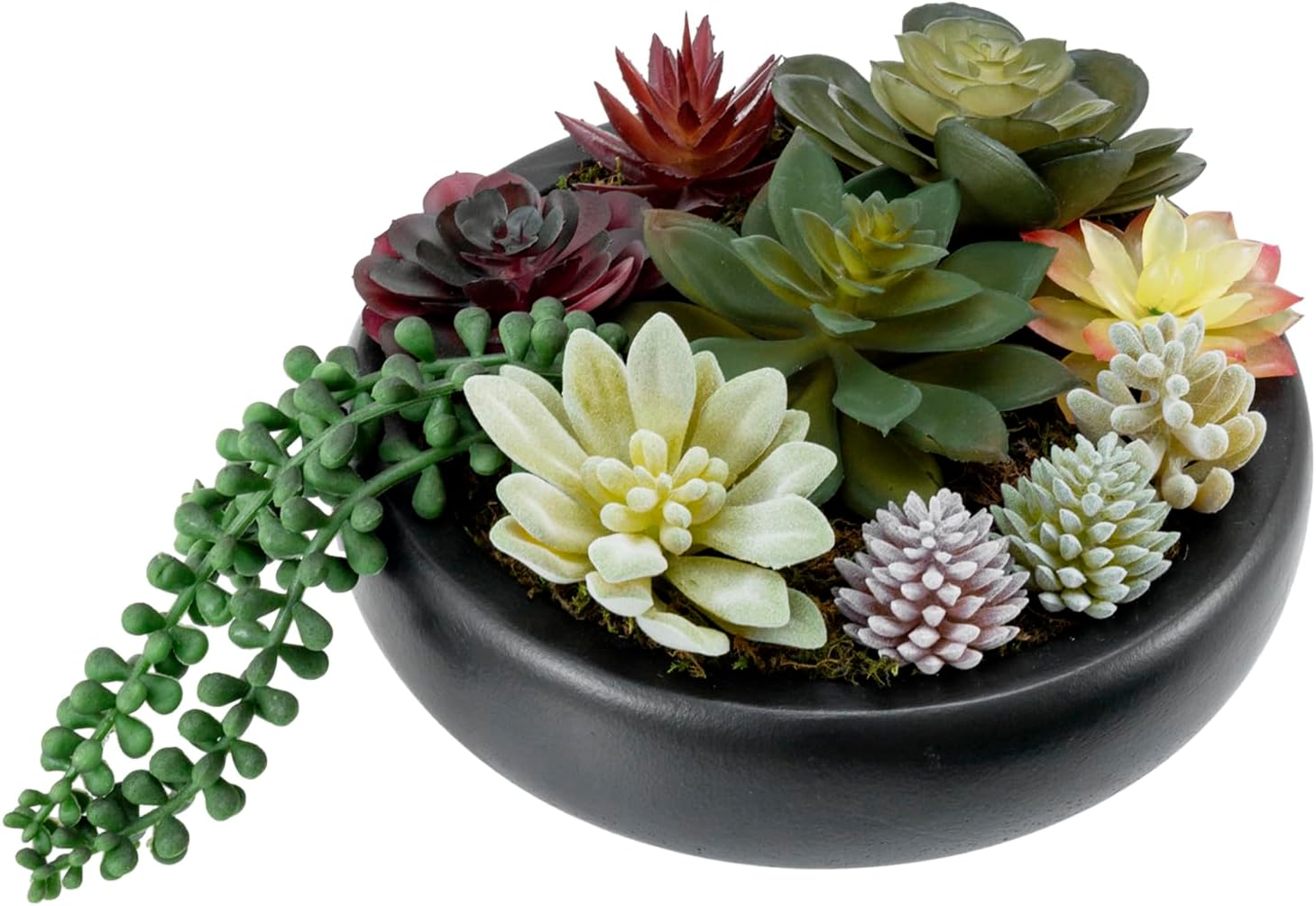 Amazon.com: MyGift 8-Inch Artificial Succulent Plant Arrangement ...