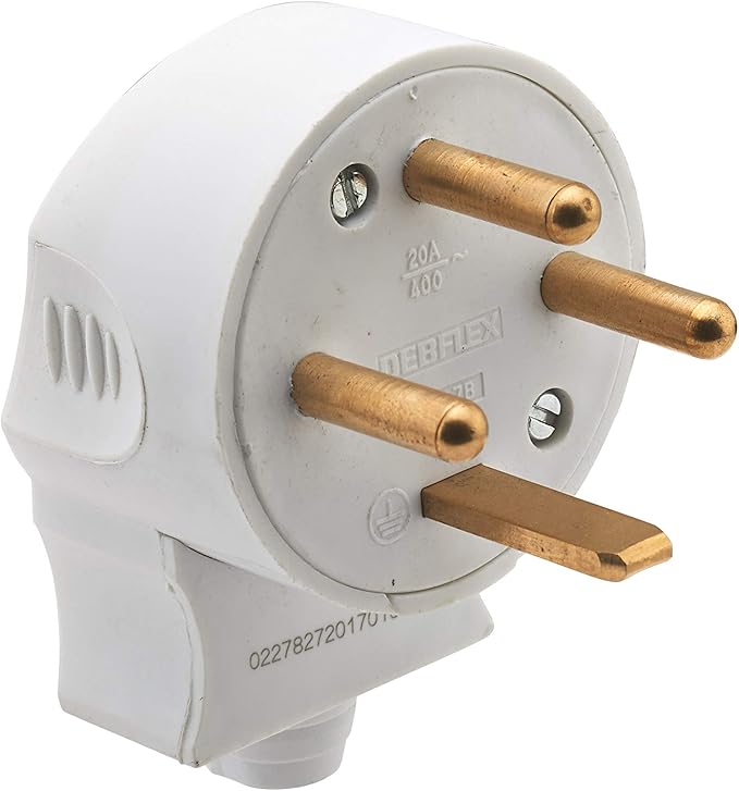 DEBFLEX - Fiche Mâle Electrique - Fiche Electrique Latérale 3P+T 20A ...