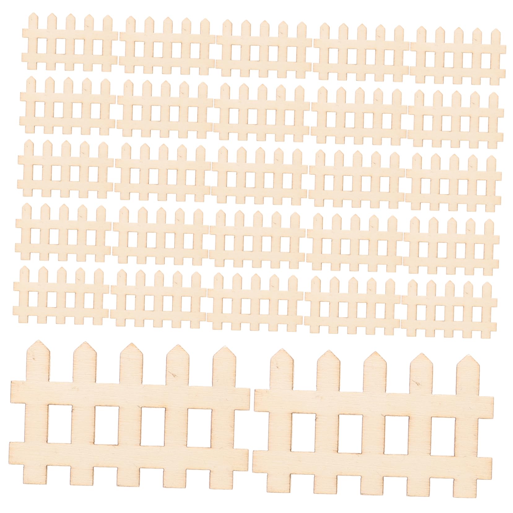 Snapklik.com : 100 Pcs Door Decorate Edge Mini Miniature Picket Fence ...