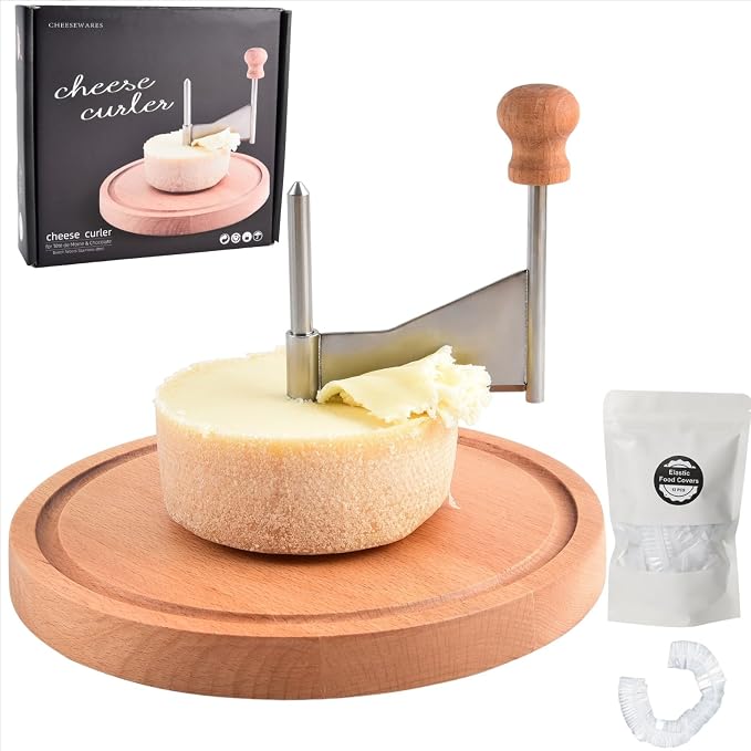 Amazon.com: ShinianYa Cheese Curler Beech Wood-Stainless Steel - Best ...