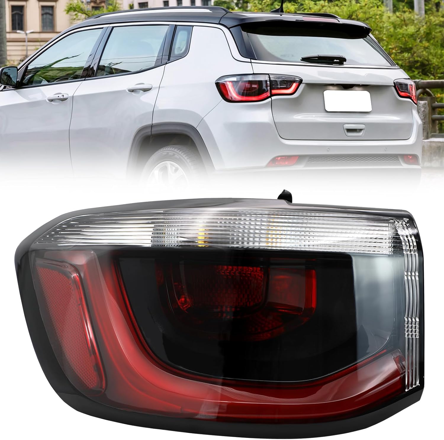 Amazon.com: CNYGO Outer Tail Light Assembly Compatible with 2017 2018 ...