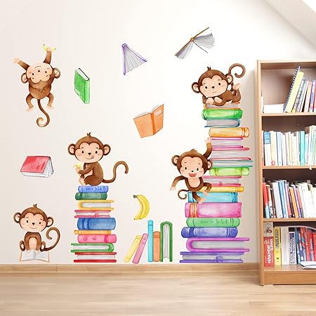 Amazon.com: decalmile Colorful Inspirational Quotes Wall Decals Books ...