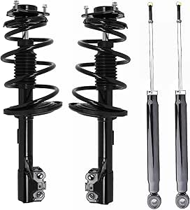 Amazon.com: ECCPP Complete Struts Spring Assembly Front and Rear Struts Shock Coil Spring Fit ...