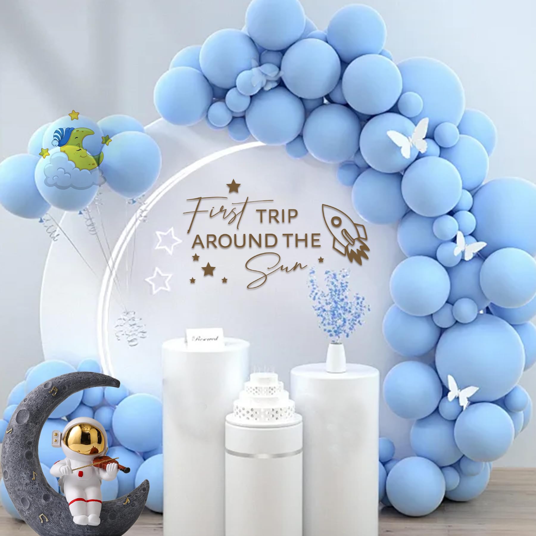 Snapklik.com : SANDOO First Trip Around The Sun Decal For Balloon Arch ...