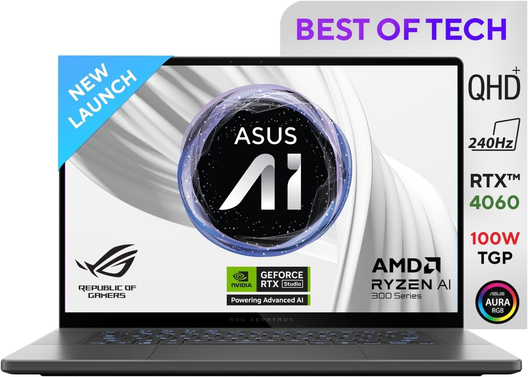 Amazon.in: Buy ASUS ROG Zephyrus G16, AMD Ryzen AI 9 HX 370 Gaming ...