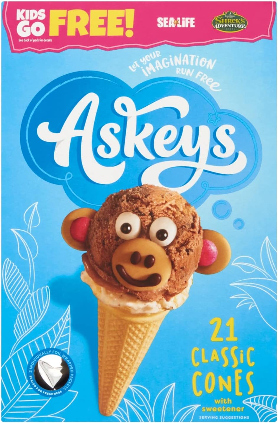 Askeys Ice Cream Cones, 21 each : Amazon.co.uk: Grocery